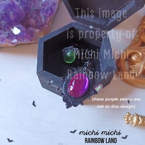 Dragons Blood Box Gothic, Trinket Box, Hand Painted, Medieval, Mini ...