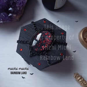 Dragons Blood Box Gothic, Trinket Box, Hand Painted, Medieval, Mini ...