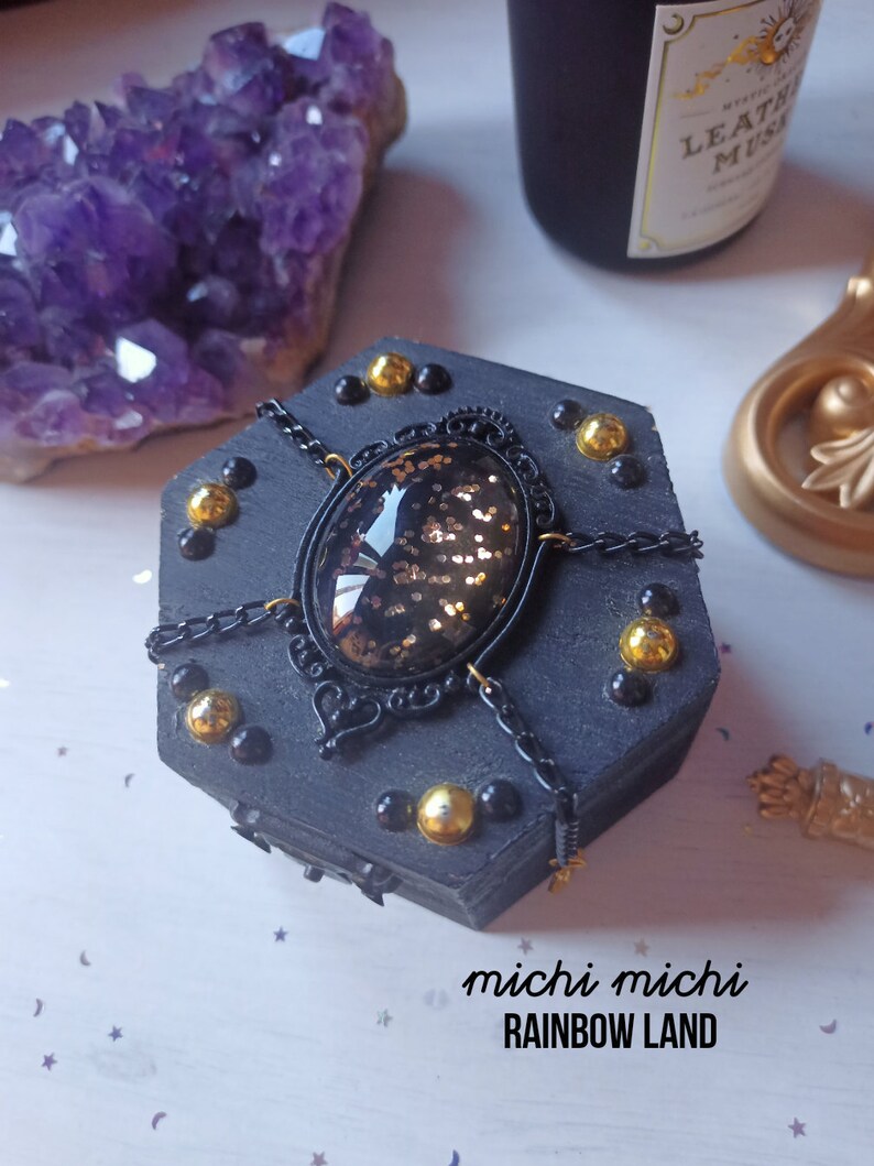 Salem Wiccan Trinket Box Hand Painted Wedding Ring Box - Etsy