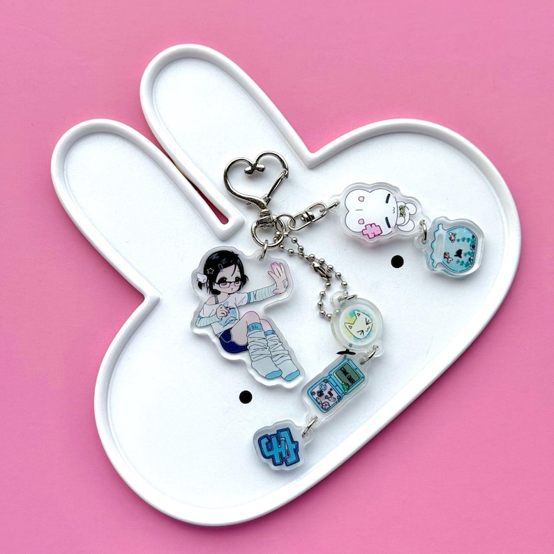 Gyaru Japanese Y2K Harajuku Girls Kawaii Style Matching Keychains - Etsy