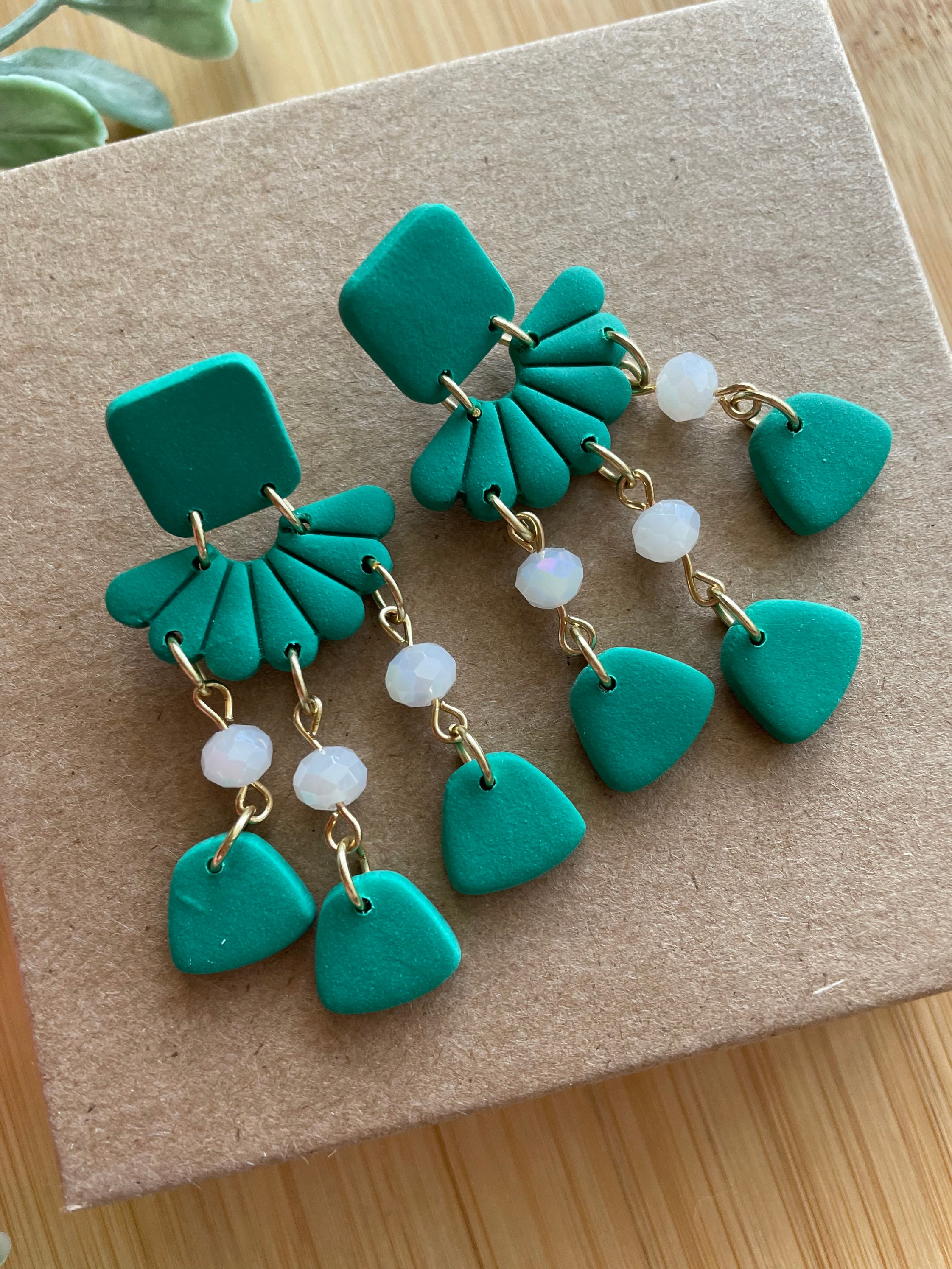 Fimo Ohrringe in Jade oder Pflaume Fimo Ohrringe - Etsy.de