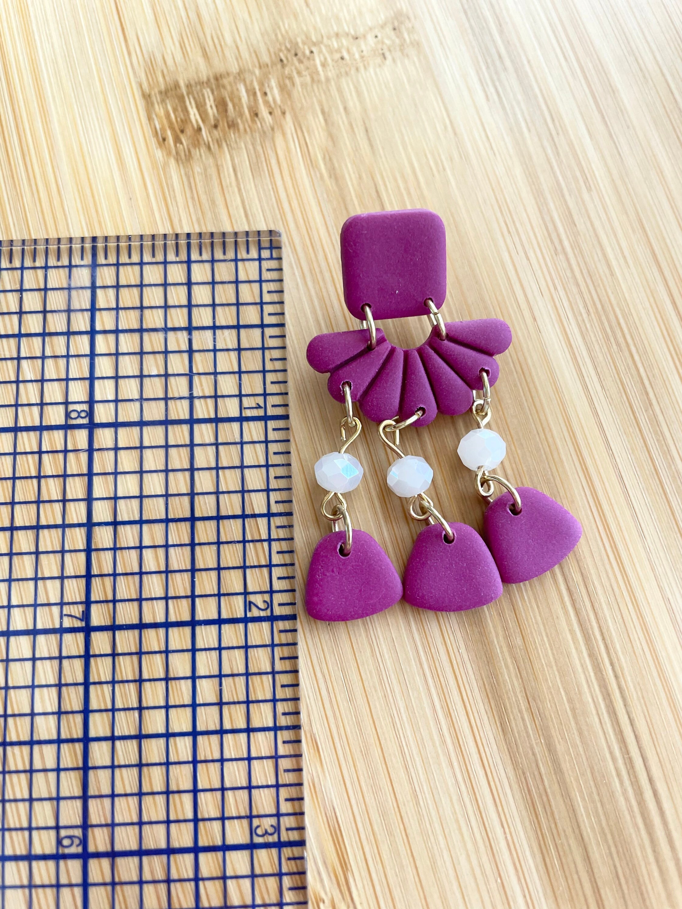Fimo Ohrringe in Jade oder Pflaume Fimo Ohrringe - Etsy.de