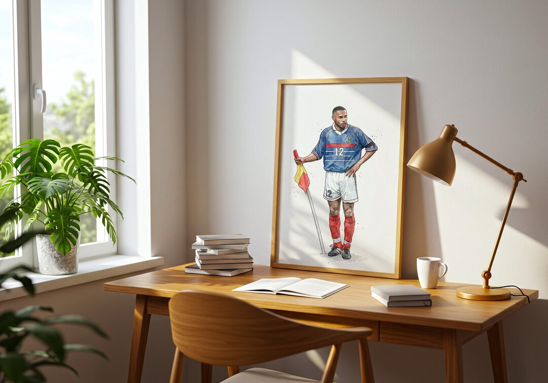 Arsenal Legend Wall Art, King Henry Celebration, French Striker Print ...