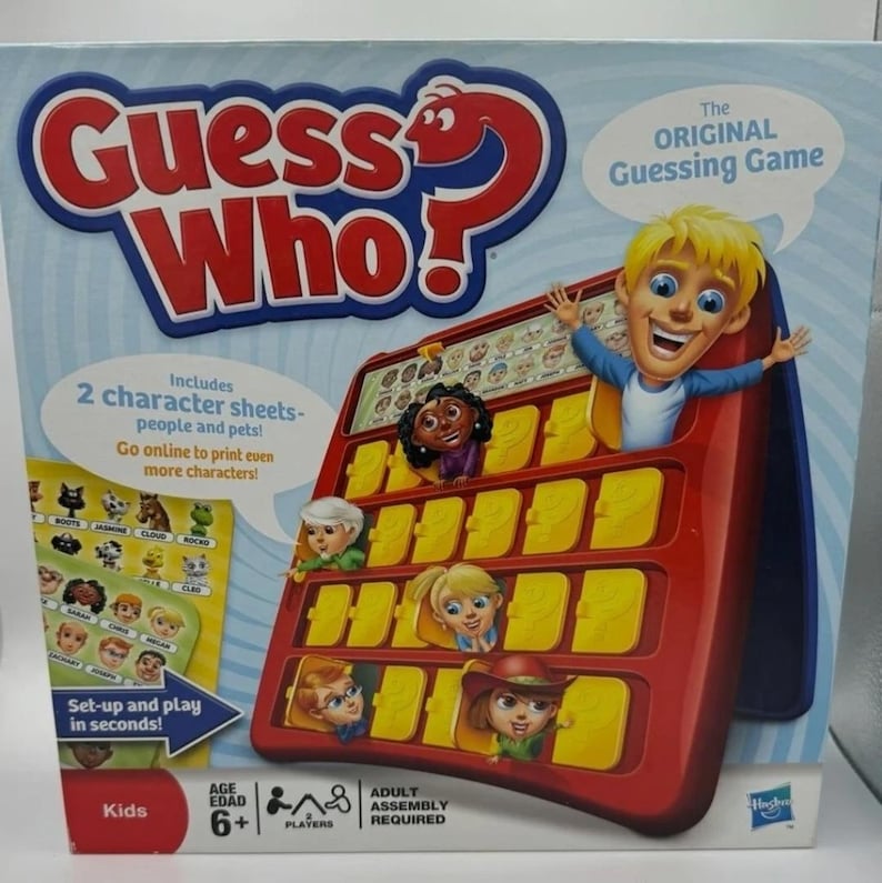 Canva Template for Customizable Guess Who Game Cards - Etsy