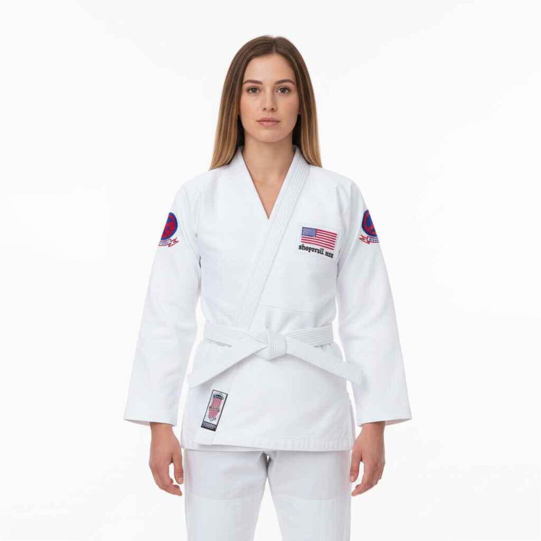 Shoyoroll Batch#151 White-americana Kimono - Martial Arts Uniform ...