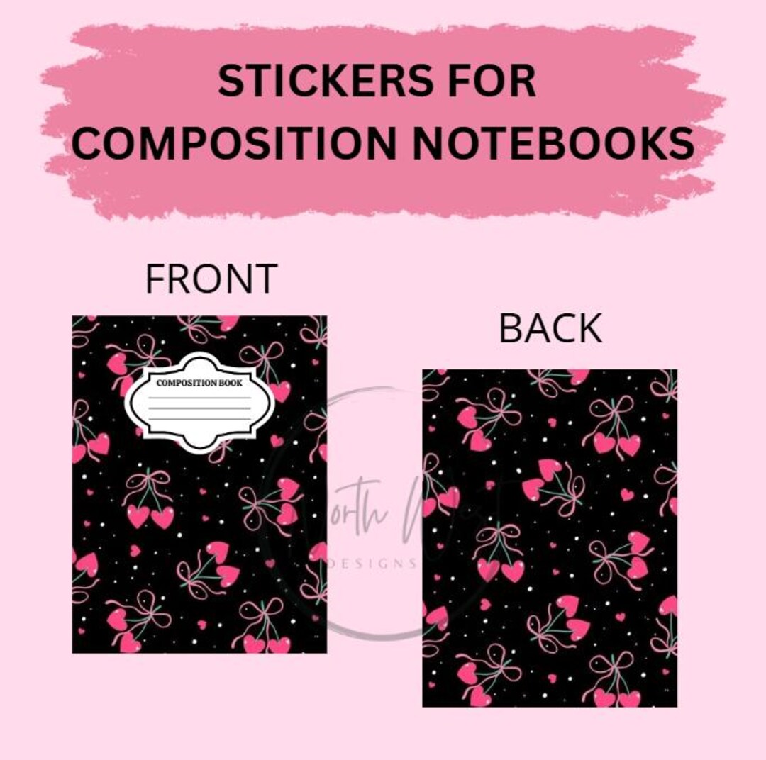 Composition Notebook Sticker| Sticker for Journal Planner | Teacher ...