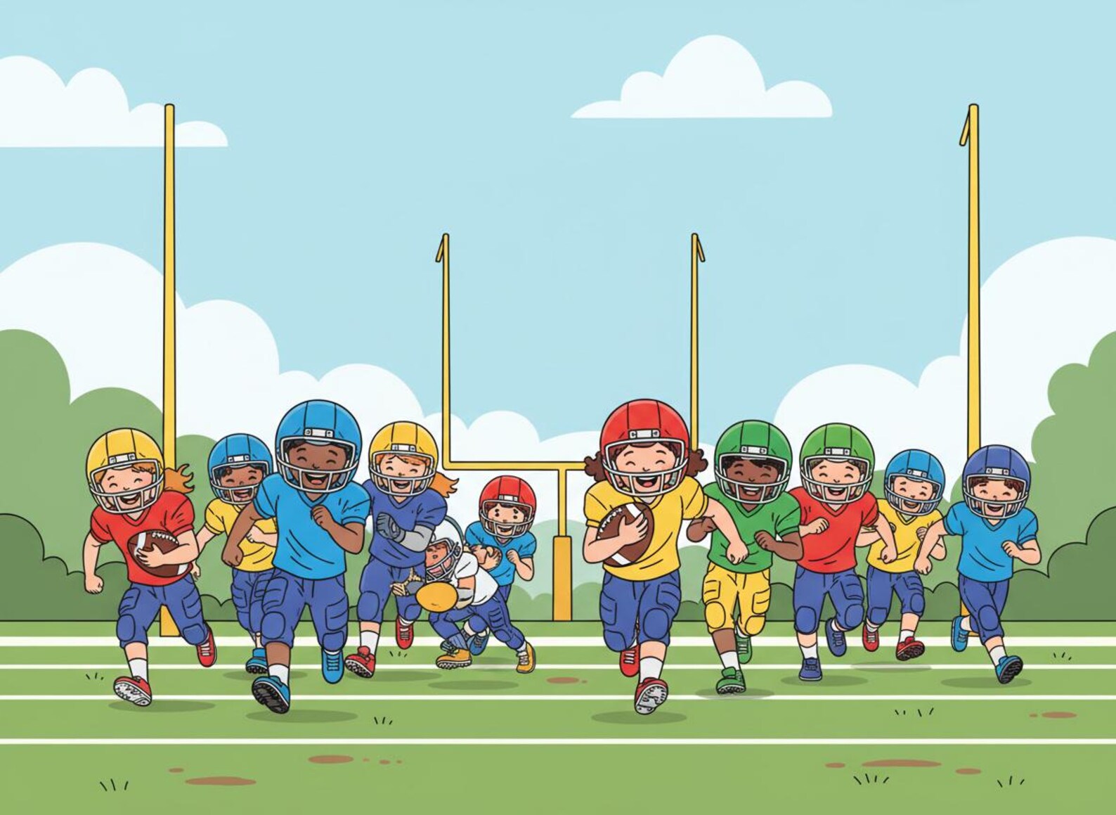 American Sports Coloring Pages for Kids | USA Sports Activity Coloring ...