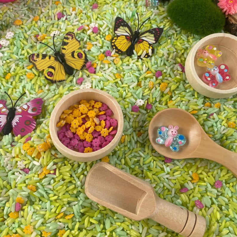 Sensory Bin Fairy Sensory Play for Children Colored Rice for Sensory ...