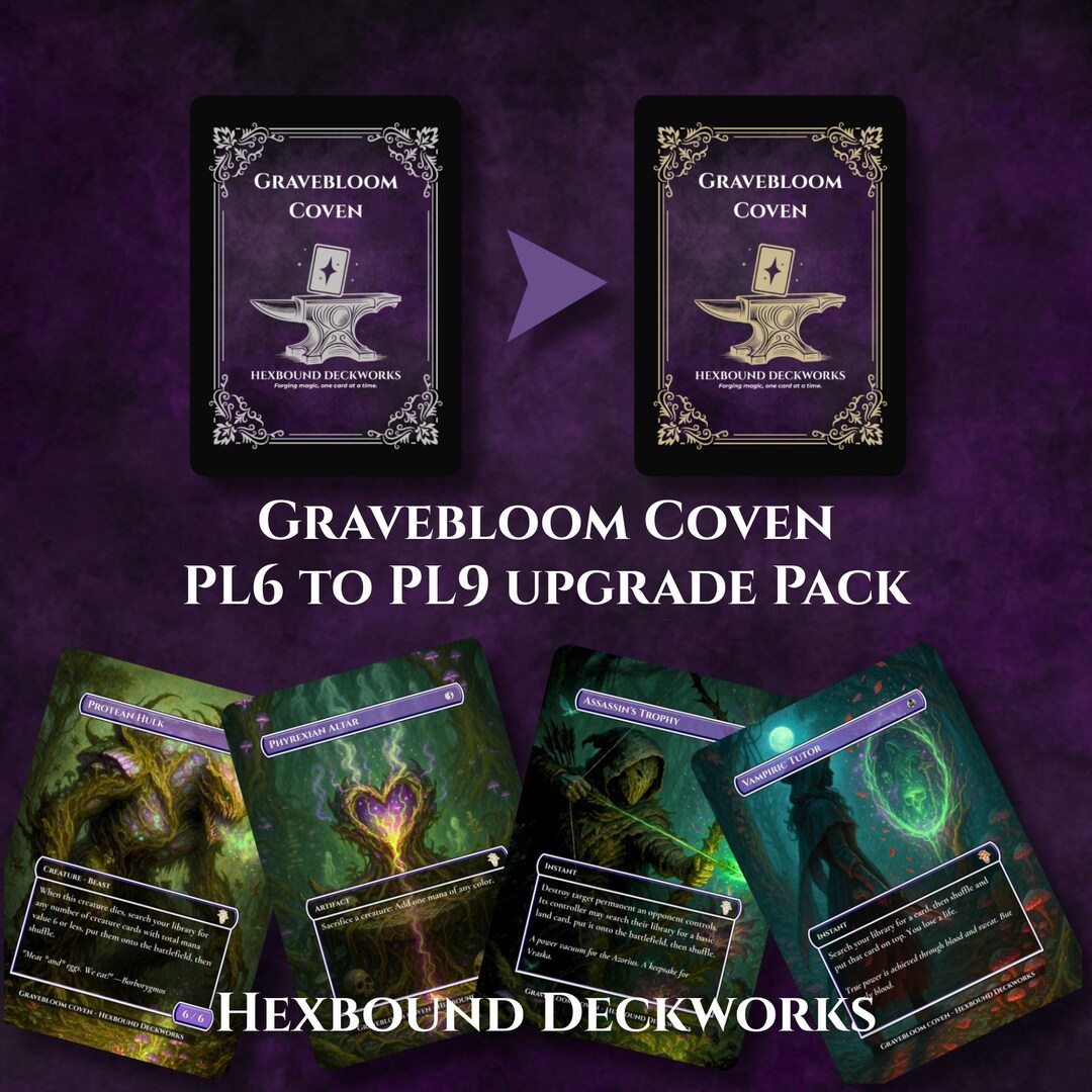Gravebloom Coven Upgrade Pack | BG Alt Art MTG Commander Deck Upgrade ...