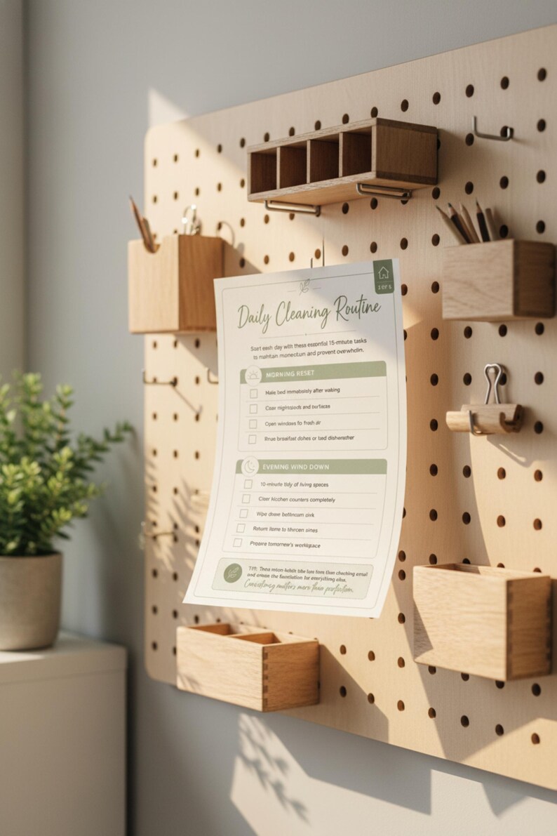 Routine Cleaning Checklists, Weekly Home Schedule, Daily Task Organizer ...
