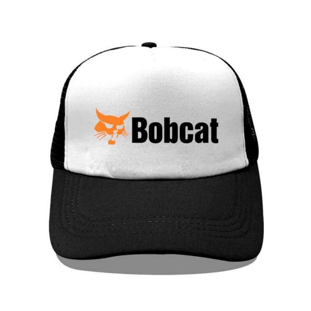 Bobcat Tractor Bob Cat Trucker Hat – Printed Logo Foam Mesh Baseball ...