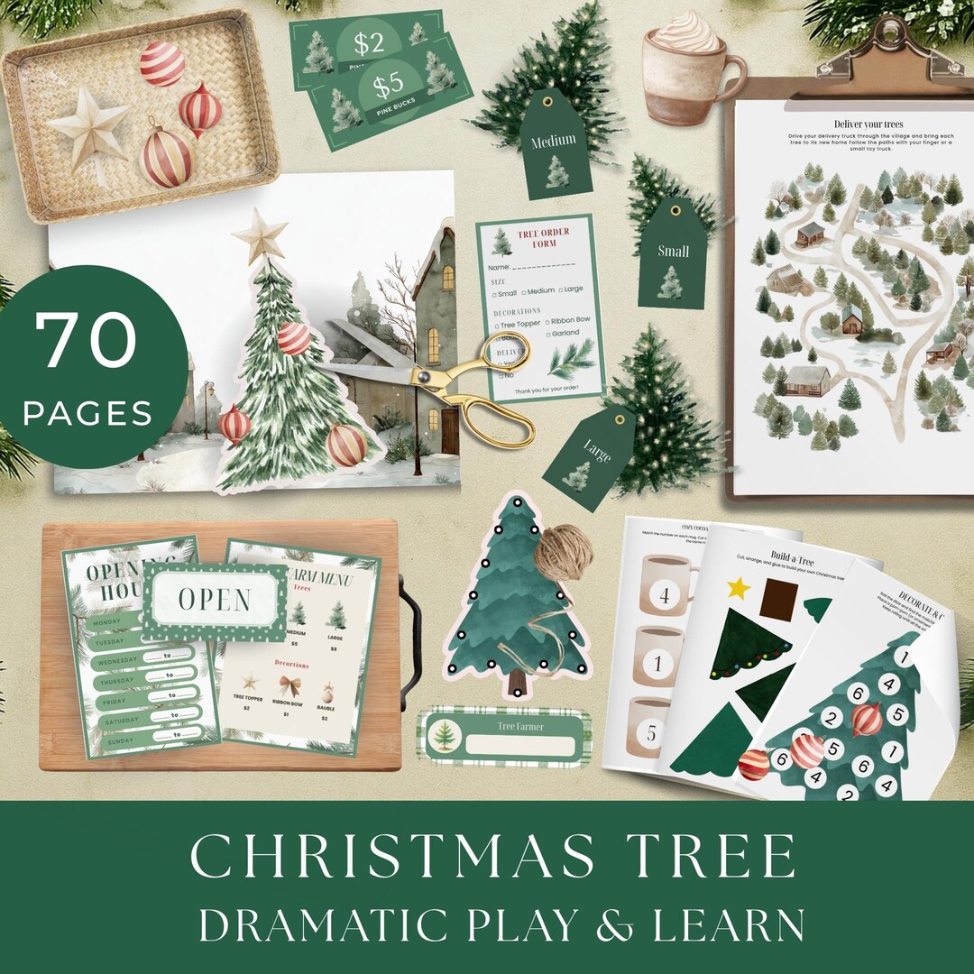 Christmas Tree Farm Dramatic Play & Learn Pack | Pretend Play ...