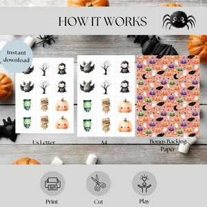 Halloween Memory Game, Printable Matching Cards for Kids - Etsy
