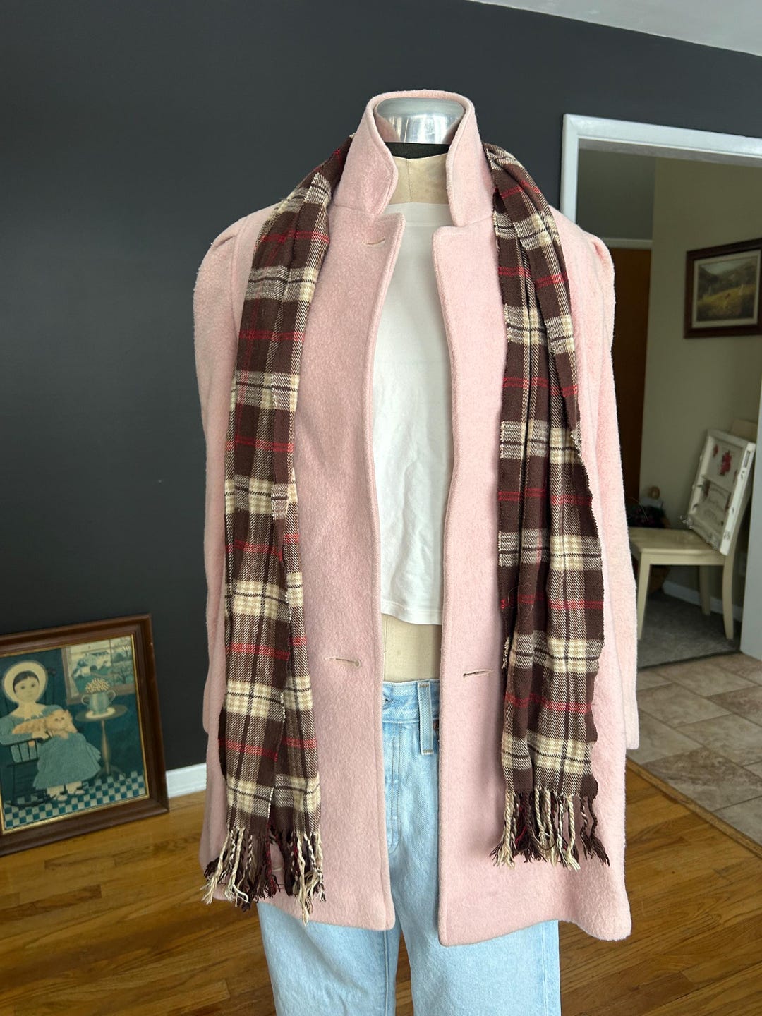 Vintage 60s Pink Wool Coat | Jill Jr., USA Made - Etsy