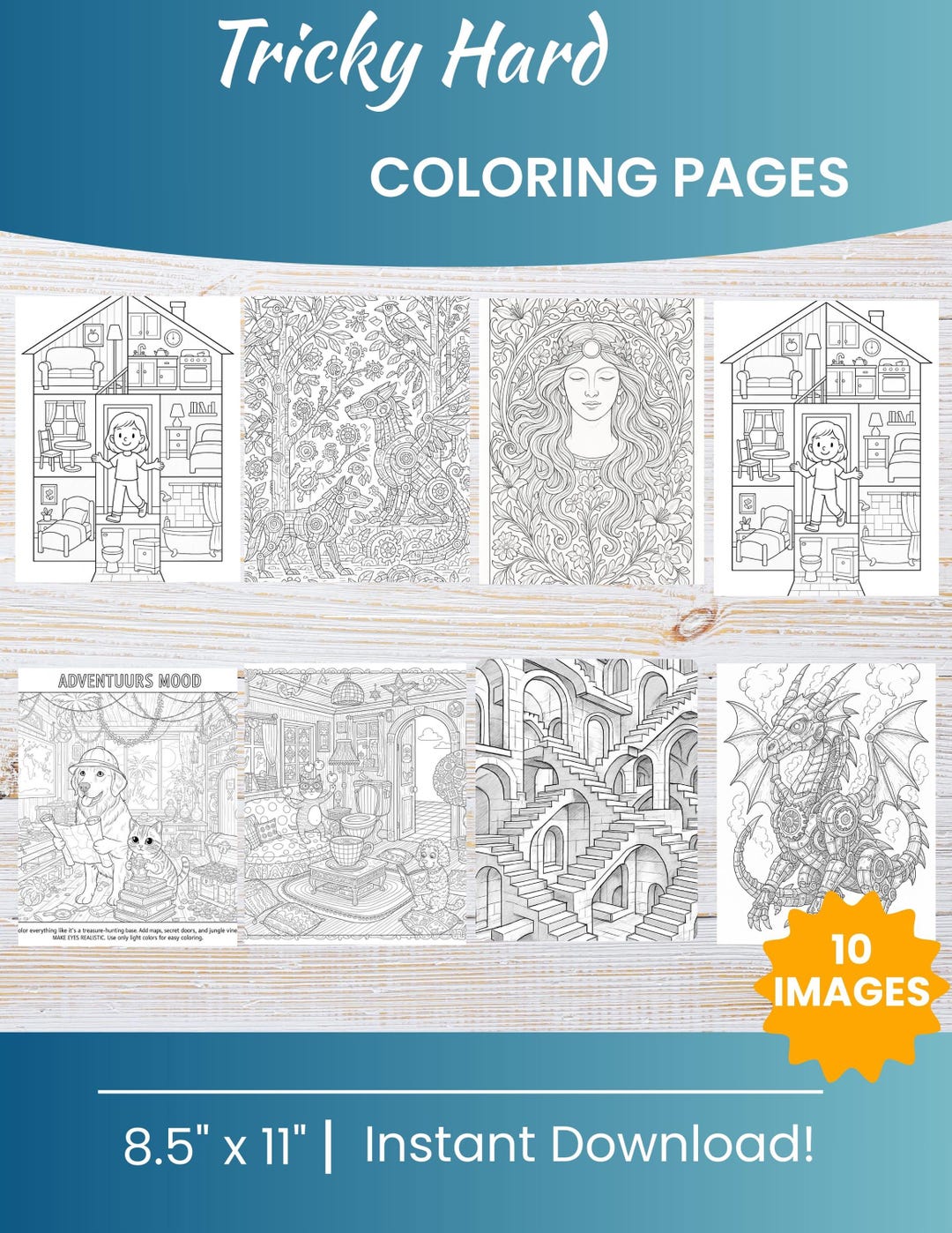 Printable Hard Coloring Pages for Kids – Realistic Hard Coloring Pages ...