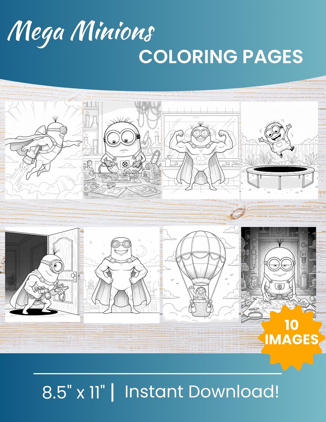 Printable Funny Small Yellow Characters Inspired Coloring Pages ...