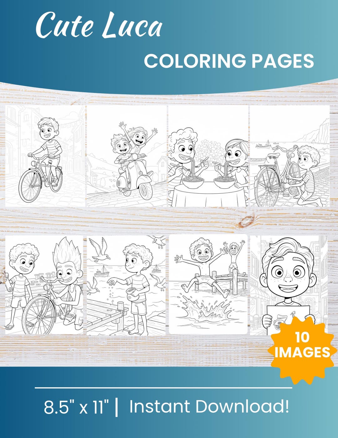 Printable Underwater Adventure Inspired Coloring Pages | Instant ...