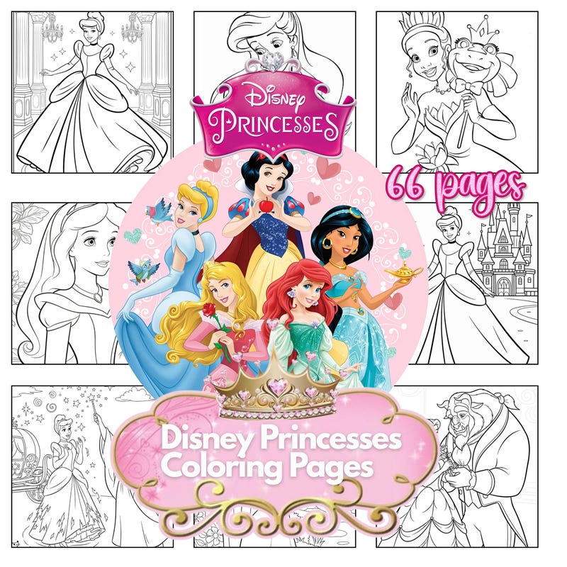 Disneys Princesses Pdf - Etsy UK