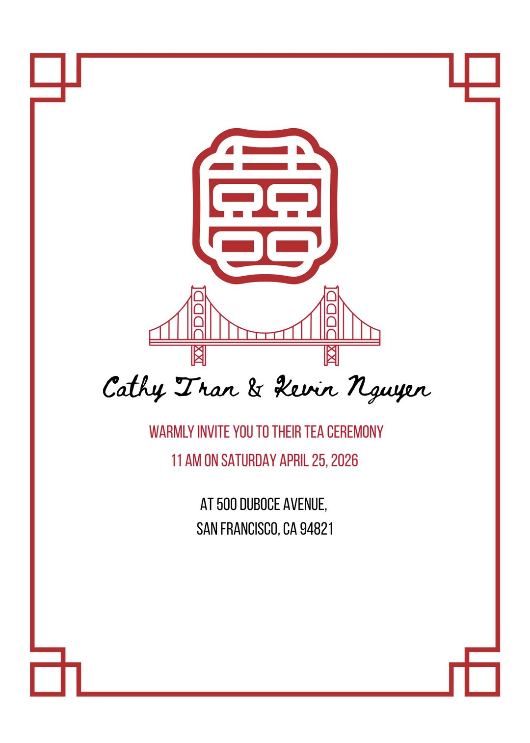 Tea Ceremony Invitation San Francisco - Etsy