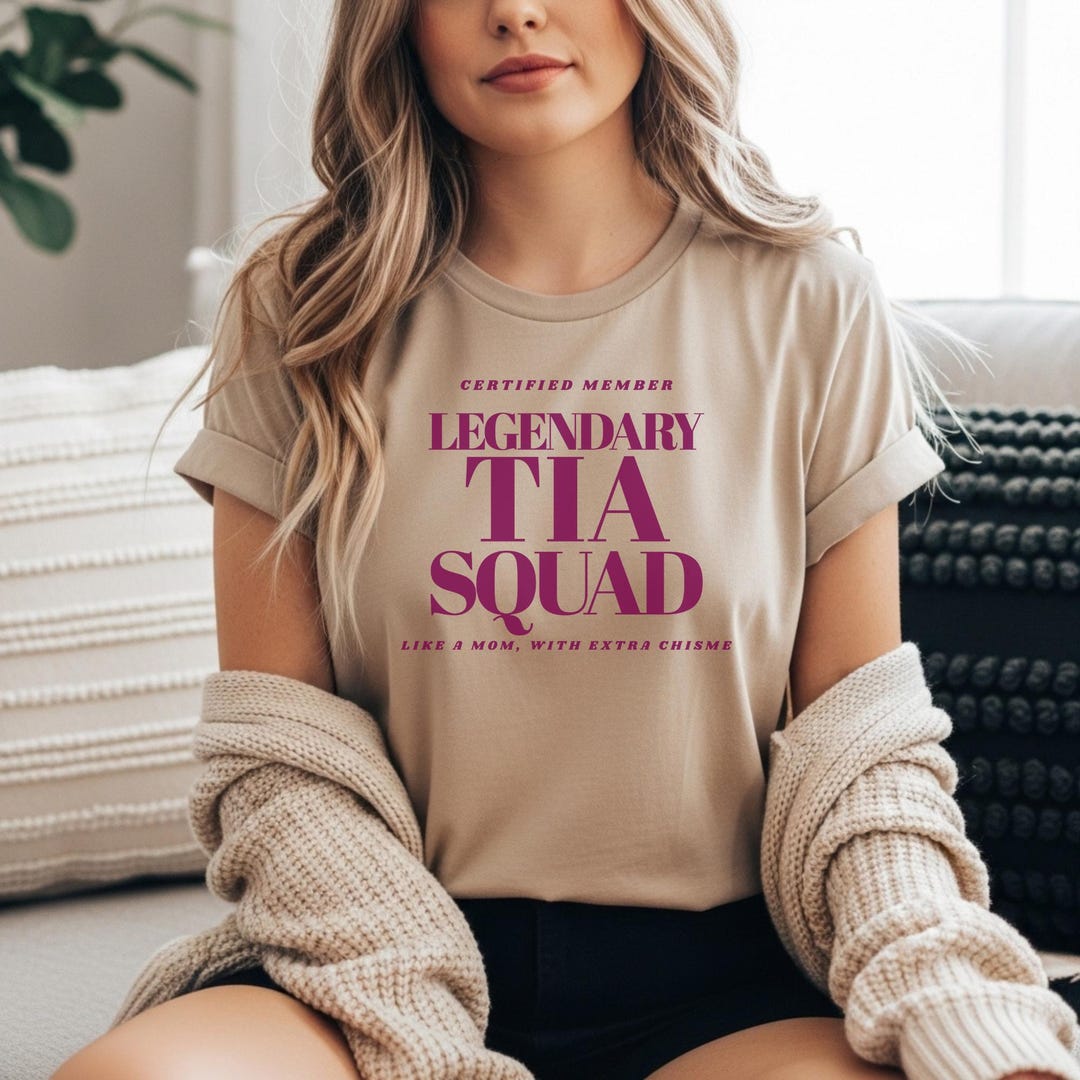 Retro Tia Shirt, Legendary Tia Squad, Spanish Aunt Gift, Funny ...