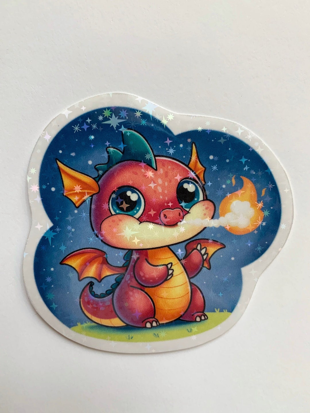 Baby Dragon Vinyl Sticker, Mythical Creature Sticker, Dragon Sticker ...