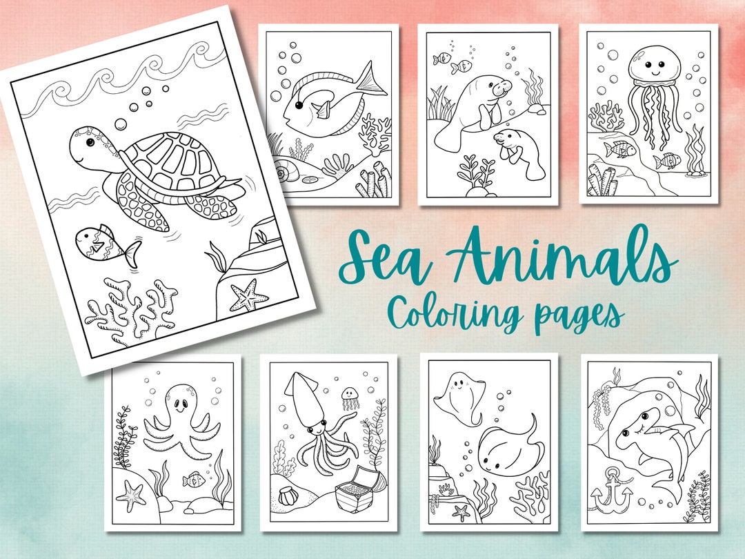Sea Animal Coloring Pages, Under the Sea Coloring Pages, Kids Coloring ...