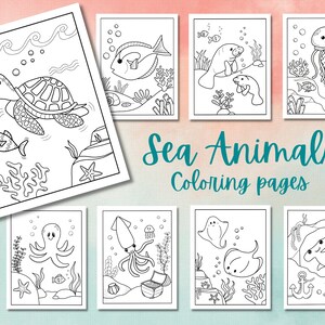 Sea Animal Coloring Pages, Under the Sea Coloring Pages, Kids Coloring ...