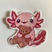 Axolotl Vinyl Sticker, Axolotl Sticker, Holographic Sticker, Sea Animal ...