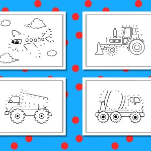 Dot to Dot for Kids, Dot to Dot Printable, Connect the Dots, Preschool ...