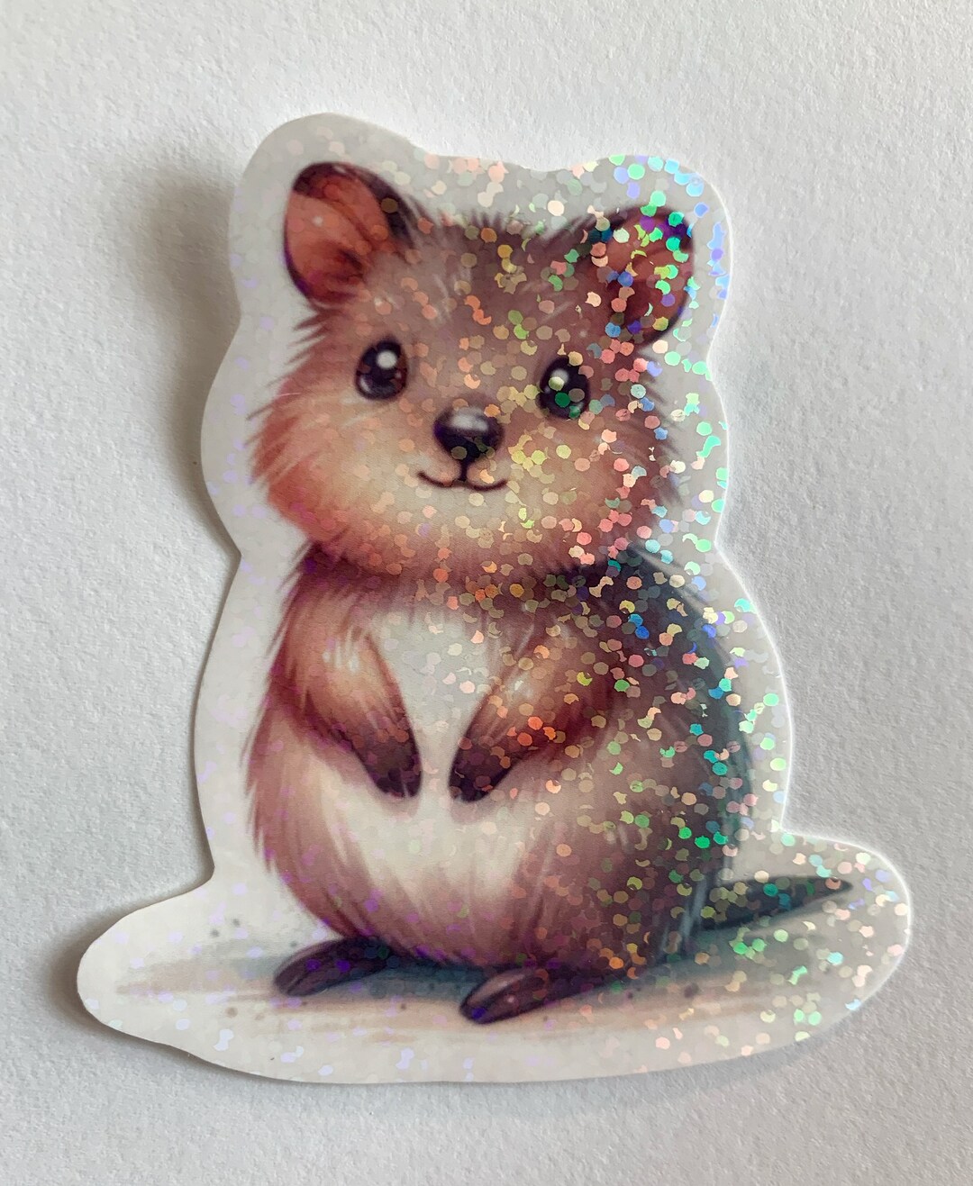 Quokka Vinyl Sticker, Quokka Holographic Sticker, Quokka Gift, Quokka ...