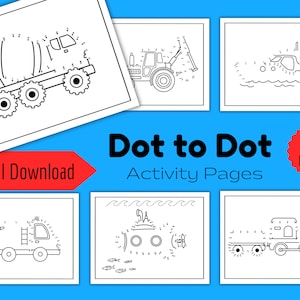 Dot to Dot for Kids, Dot to Dot Printable, Connect the Dots, Preschool ...