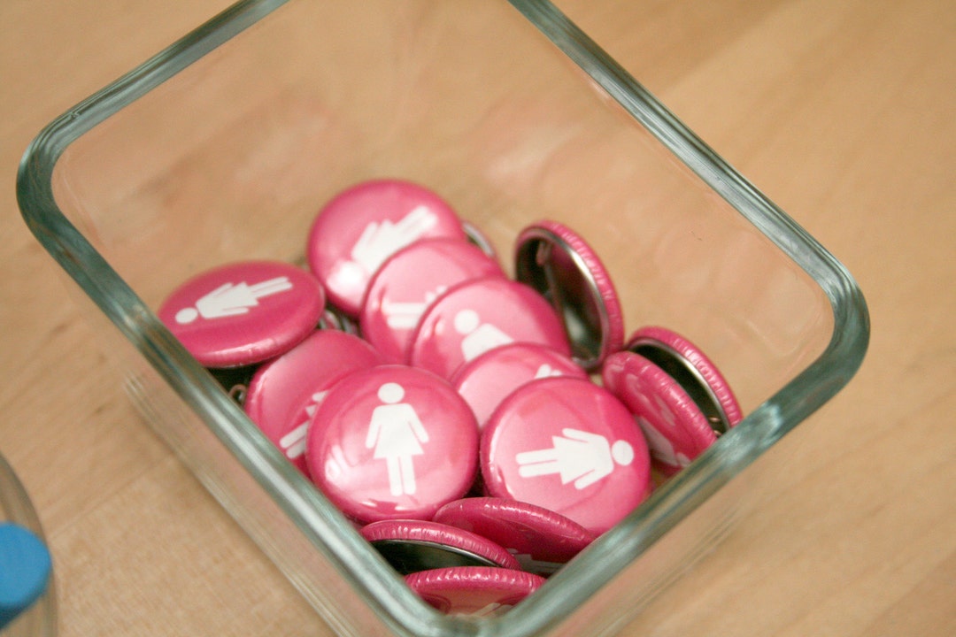 20pk Gender Reveal Boy & Girl Buttons Pins for Baby Gender Reveal Party ...