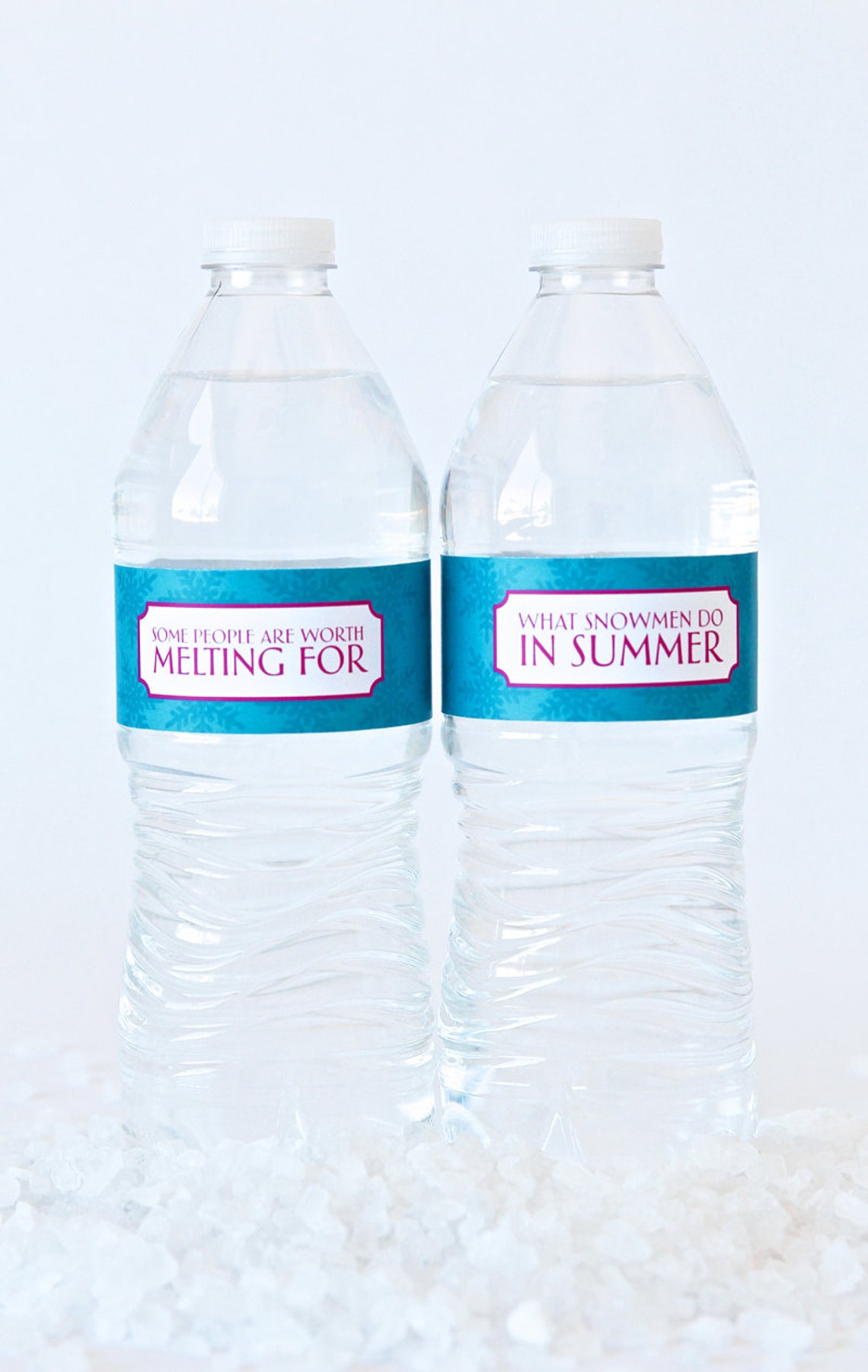 Water Bottle Wraps Inspired by Frozen Birthday Party Decor - Instant ...