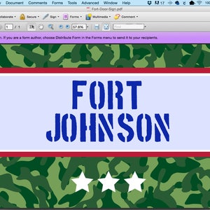 EDITABLE Boot Camp Party Door Sign - Instantly Personalized Decor for ...