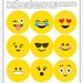 Printable Emoji Party Punchables - Cupcake Toppers or Table Confetti ...