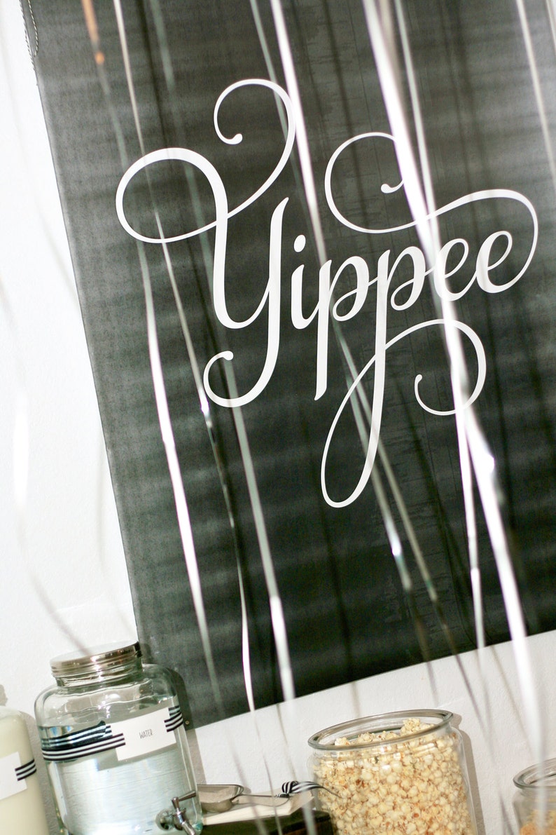 Yippee Printable Party Decor Poster Pack for Graduation Party, Birthday ...