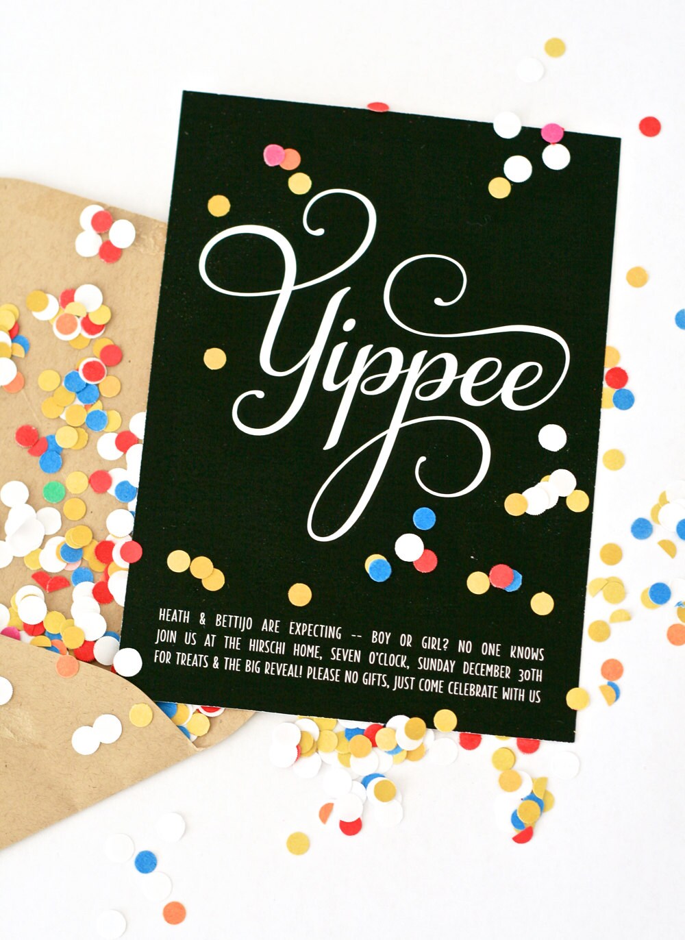 Yippee Gender Reveal Party Favor Tags Personalized Printable - Etsy