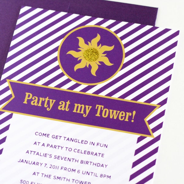 Rapunzel Tower Invitations - Etsy