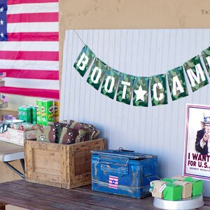 EDITABLE Boot Camp Party Invitations Address Labels - Instantly ...