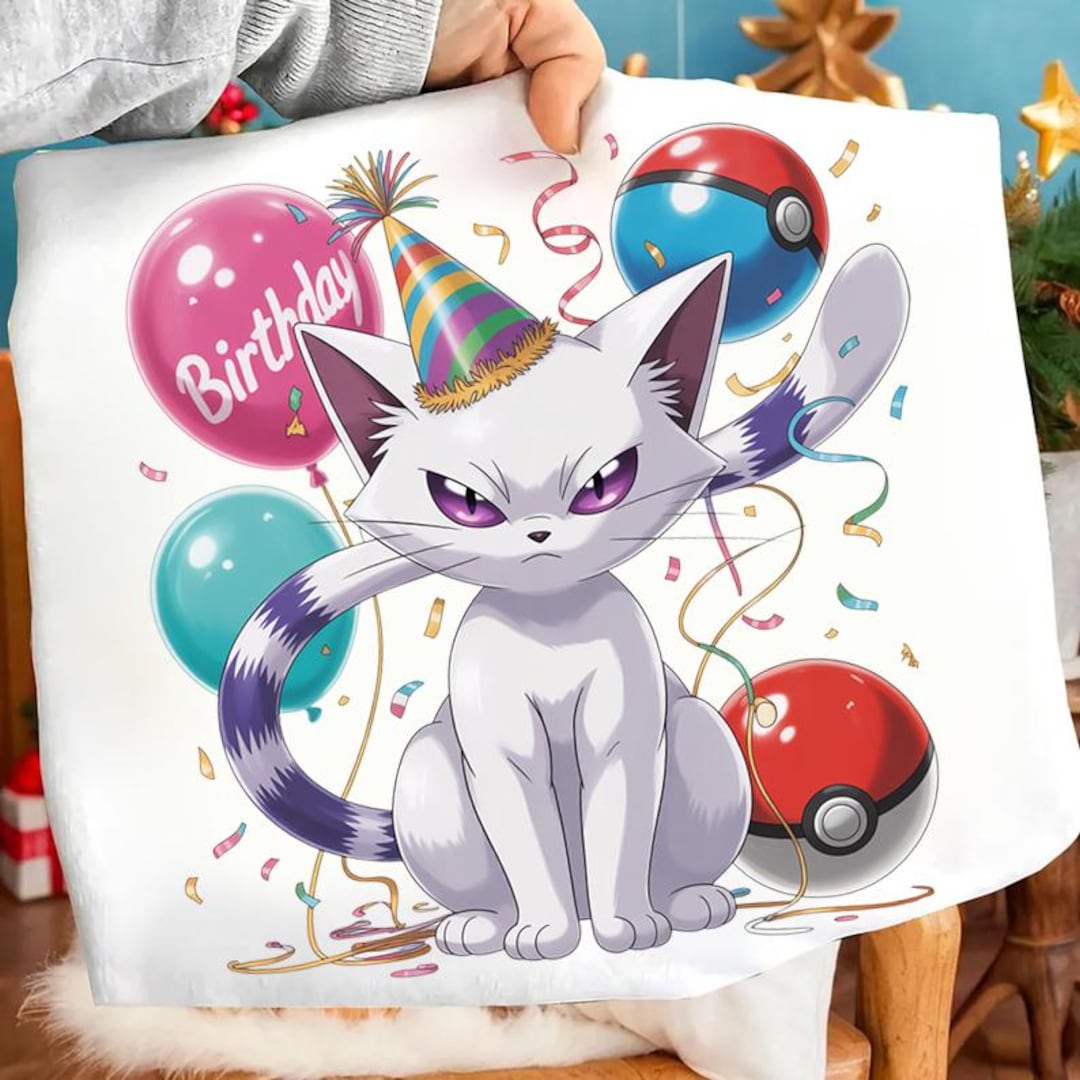 Custom Mewtwo Birthday Shirt, Mommy and Me Pokemon Matching Tees, Anime ...
