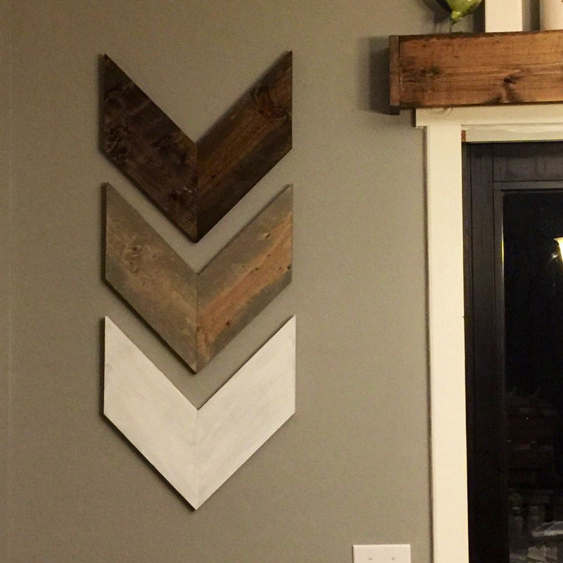 Chevron Wall Decor - Etsy