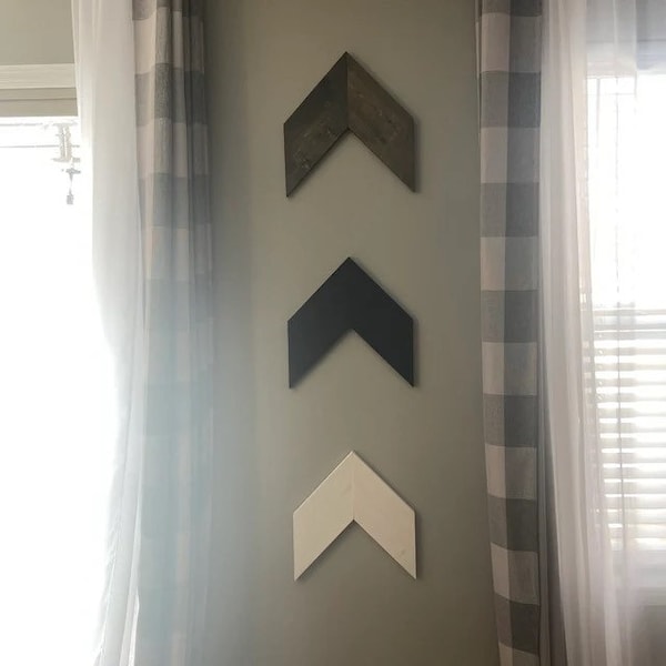 Chevron Wall Decor - Etsy