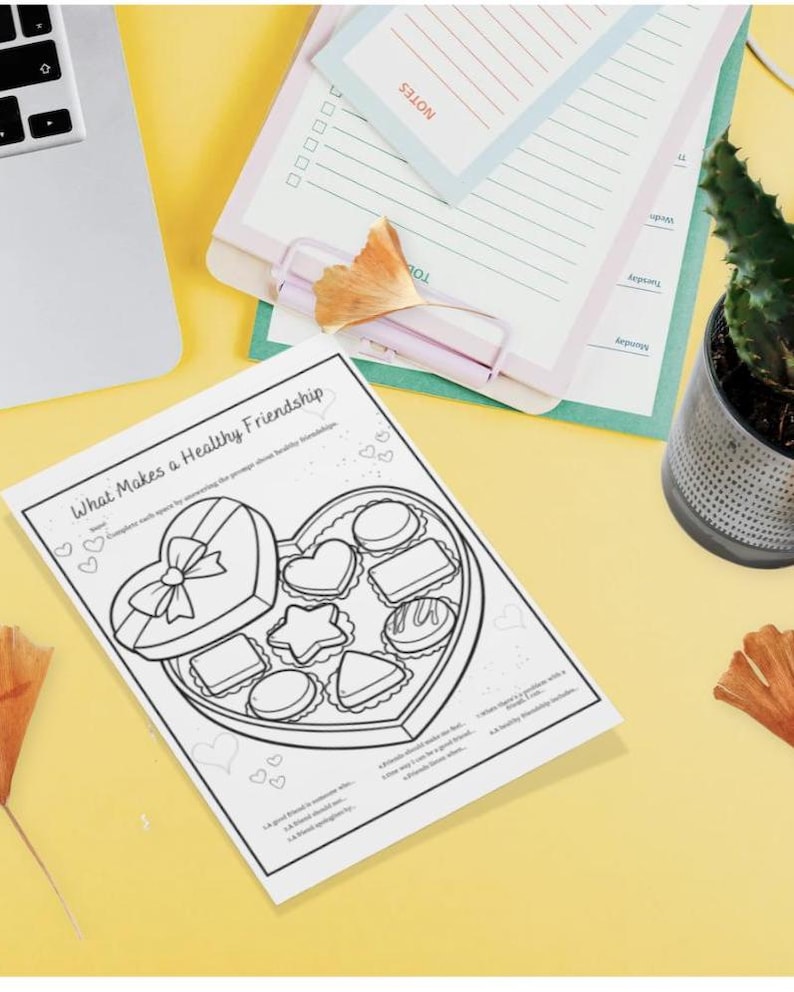 Valentine’s Day SEL Worksheets for Kids & Teens, Social Emotional ...