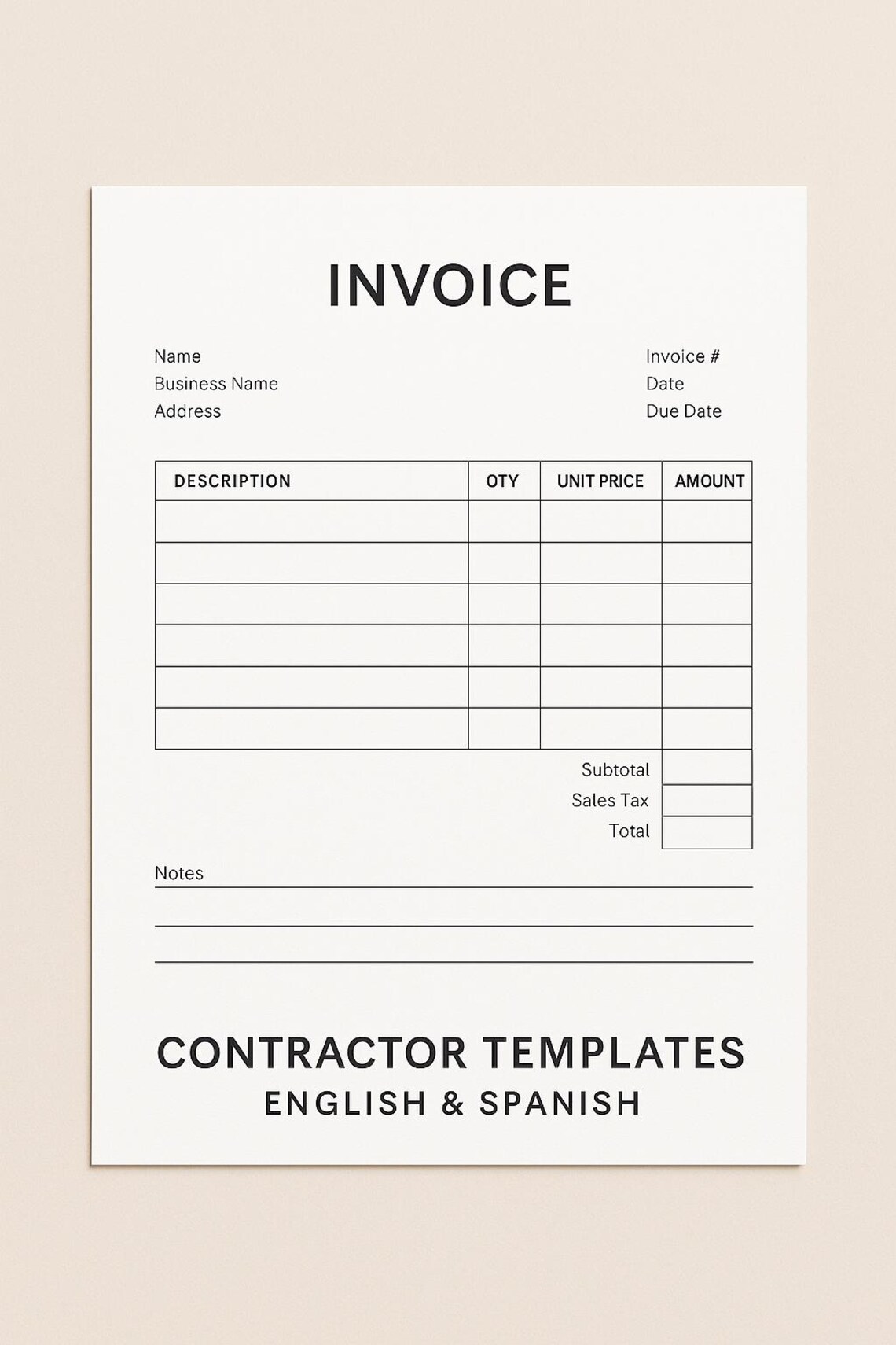 Contractor Templates | Estimate, Invoice, Contract and Proposal ...