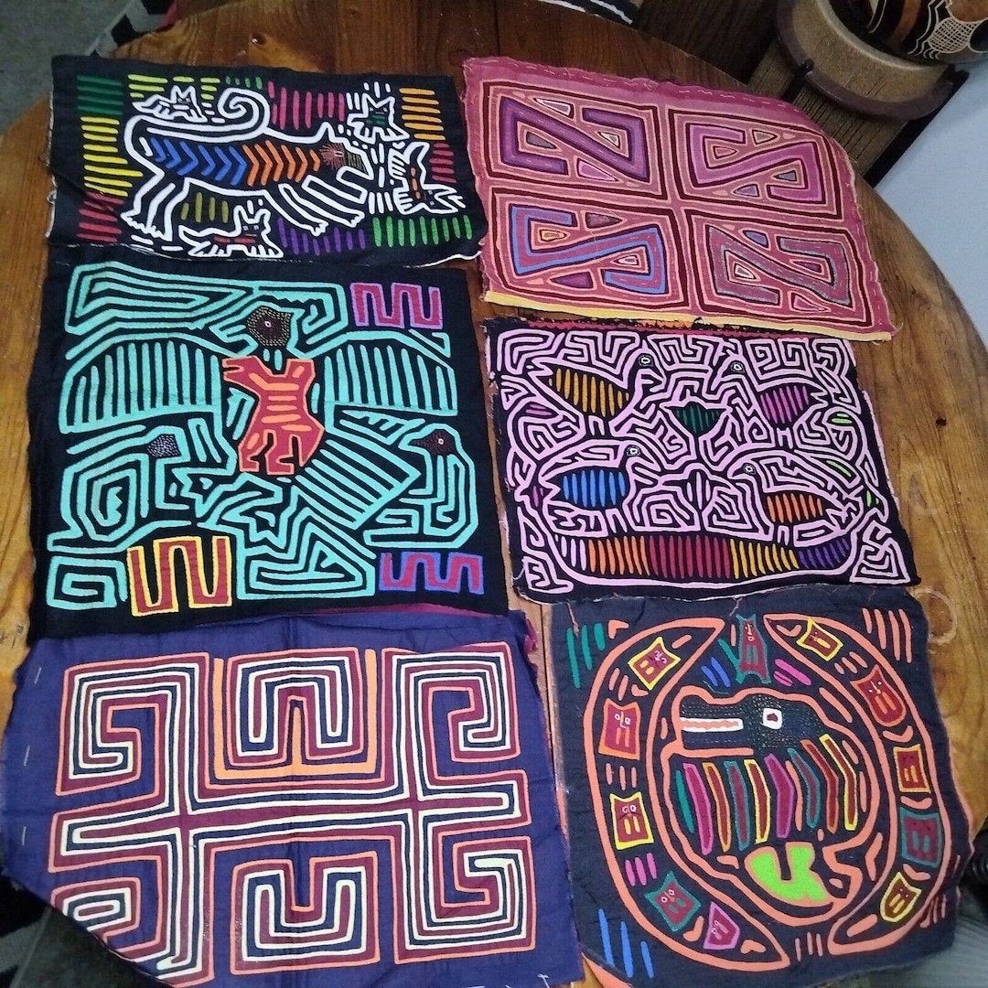 Hand Sewn Kuna Molas Mola From Panama Vintage Huge Lot of 26 - Etsy