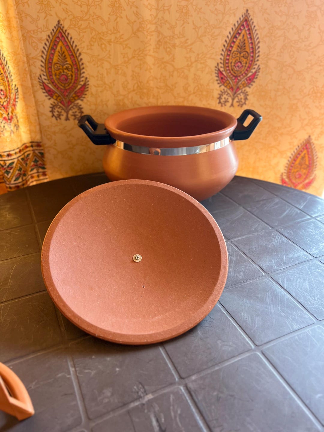 Terracotta Clay Handi Pot With Side Handles | Healthy Earthen Cookware ...