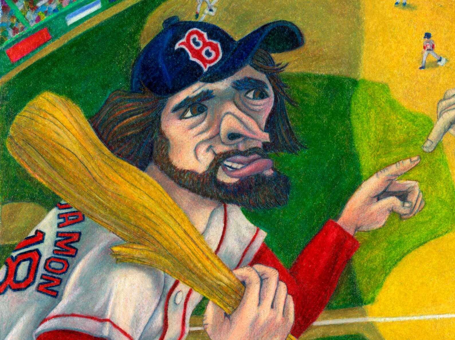 Reverse the Curse a Drawing of the Boston Red Sox Victory Over - Etsy