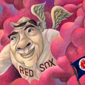 Reverse the Curse a Drawing of the Boston Red Sox Victory Over the ...