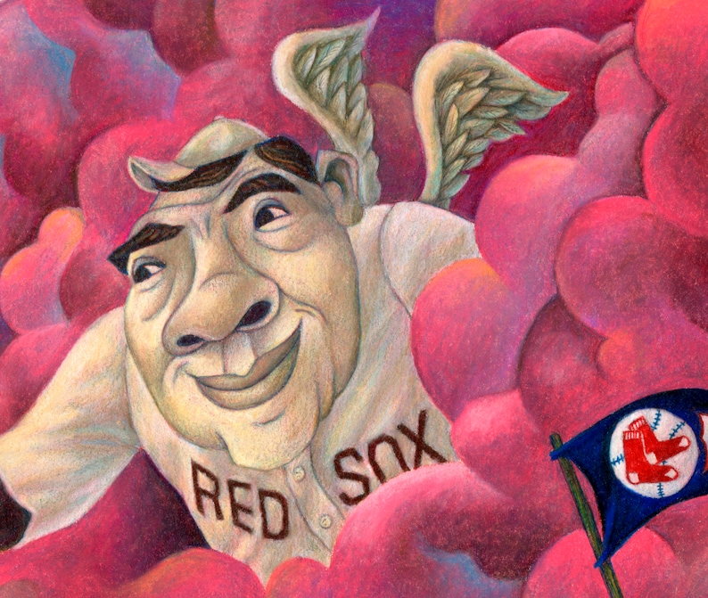 Reverse the Curse a Drawing of the Boston Red Sox Victory Over - Etsy