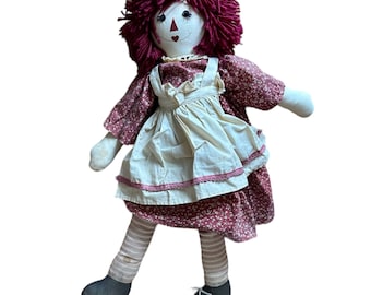 Vintage/rustic Raggedy Ann Style Doll - Etsy